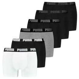 Puma Boxershorts 'Everyday' Herren Größe XL hellgrau / schwarz / weiß