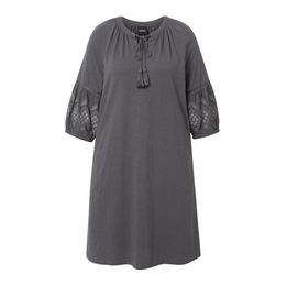 Ulla Popken Kleid Damen Größe 62/64 dunkelgrau Winterkleid