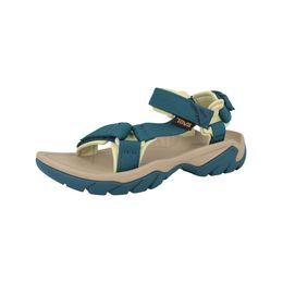 Teva Trekkingsandale 'Terra Fi 5' Herren Größe 38 cyanblau / hellgelb