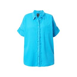 Ulla Popken Bluse Damen Gr&ouml;&szlig;e 4XL/5XL royalblau
