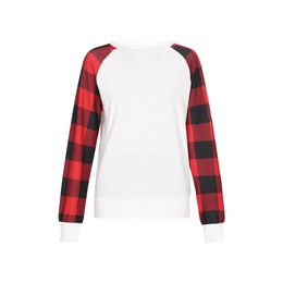 nelice Sweatshirt 'Rock' Damen Gr&ouml;&szlig;e M rot / schwarz / wei&szlig;