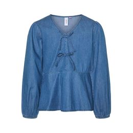 Vero Moda Girl Bluse 'VMDemi' M&auml;dchen Gr&ouml;&szlig;e 152 blue denim