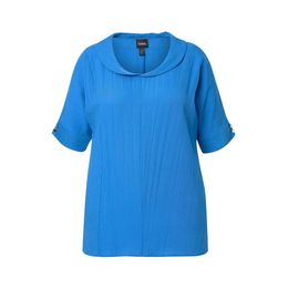 Ulla Popken Bluse Damen Größe XXL/XXXL kobaltblau