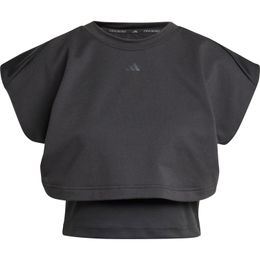 Adidas Power Boxy Funktionstank Damen - schwarz - Gr. M - Polyester/Baumwolle/Elastan