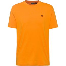 Napapijri Salis T-Shirt Herren - orange - Gr. M - Baumwolle
