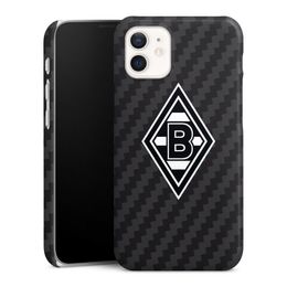 DeinDesign iPhone 12 mini Handy Premium Case Smartphone Handyh&uuml;lle Schutzh&uuml;lle gl&auml;nzend Borussia M&ouml;nchengladbach Carbon Gladbach Premium Case