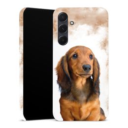 DeinDesign Galaxy A55 5G Handy Premium Case Smartphone Handyh&uuml;lle Schutzh&uuml;lle matt Pet Dachshund Dog Premium Case