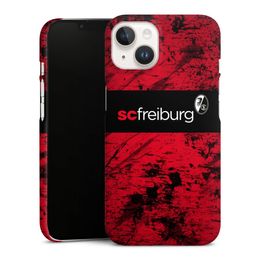 DeinDesign iPhone 14 Handy Premium Case Smartphone Handyh&uuml;lle Schutzh&uuml;lle matt Official Licensed Product Sc Freiburg Logo Premium Case