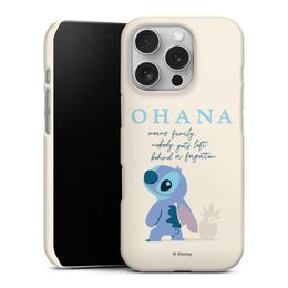 DeinDesign iPhone 16 Pro Handy Premium Case Smartphone Handyh&uuml;lle Schutzh&uuml;lle matt Lilo & Stitch Disney Official Licensed Product Premium Case