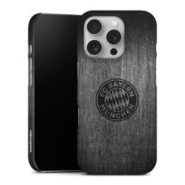 DeinDesign iPhone 16 Pro Handy Premium Case Smartphone Handyh&uuml;lle Schutzh&uuml;lle matt Fcb Metallic Look Fc Bayern M&uuml;nchen Premium Case