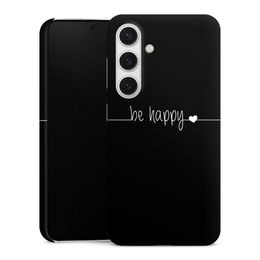 DeinDesign Galaxy S24 Handy Premium Case Smartphone Handyh&uuml;lle Schutzh&uuml;lle matt Happiness Statement Sayings Premium Case