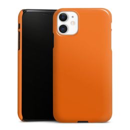 DeinDesign iPhone 11 Handy Premium Case Smartphone Handyh&uuml;lle Schutzh&uuml;lle gl&auml;nzend Colour Unicoloured Orange Premium Case