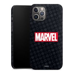 DeinDesign iPhone 12 Pro Max Handy Premium Case Smartphone Handyh&uuml;lle Schutzh&uuml;lle matt Logo Marvel Comic Premium Case