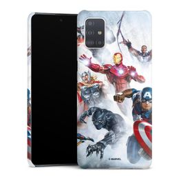 DeinDesign Galaxy A51 Handy Premium Case Smartphone Handyh&uuml;lle Schutzh&uuml;lle gl&auml;nzend Marvel Avengers Official Licensed Product Premium Case