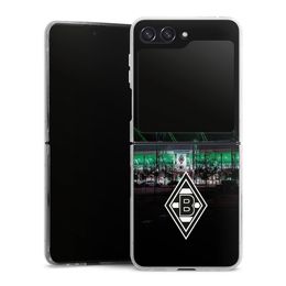 DeinDesign Galaxy Z Flip 5 Handy Hard Case Schutzh&uuml;lle transparent Smartphone Handy H&uuml;lle Borussia M&ouml;nchengladbach Stadium Official Licensed Product Hard Case