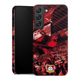 DeinDesign Galaxy S22 Handy Premium Case Smartphone Handyh&uuml;lle Schutzh&uuml;lle matt Merchandise Official Licensed Product Bayer 04 Leverkusen Premium Case