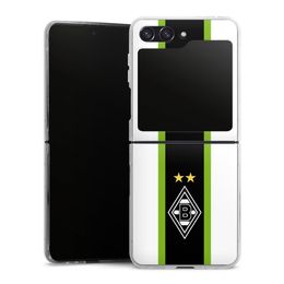 DeinDesign Galaxy Z Flip 5 Handy Hard Case Schutzh&uuml;lle transparent Smartphone Handy H&uuml;lle Logo Gladbach Borussia M&ouml;nchengladbach Hard Case