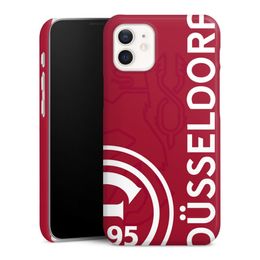 DeinDesign iPhone 12 mini Handy Premium Case Smartphone Handyh&uuml;lle Schutzh&uuml;lle gl&auml;nzend Lettering F95 Fortuna D&uuml;sseldorf Premium Case