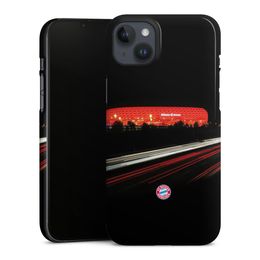 DeinDesign iPhone 14 Plus Handy Premium Case Smartphone Handyh&uuml;lle Schutzh&uuml;lle gl&auml;nzend Fcb Fc Bayern M&uuml;nchen Stadium Premium Case