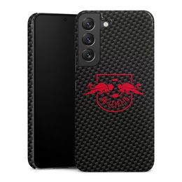 DeinDesign Galaxy S22 Handy Premium Case Smartphone Handyh&uuml;lle Schutzh&uuml;lle gl&auml;nzend Rb Leipzig Official Licensed Product Carbon Premium Case