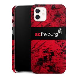 DeinDesign iPhone 12 mini Handy Premium Case Smartphone Handyh&uuml;lle Schutzh&uuml;lle matt Official Licensed Product Sc Freiburg Logo Premium Case