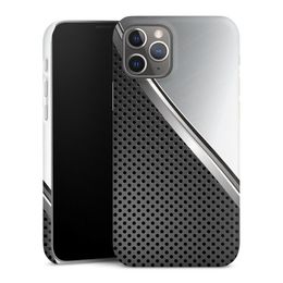 DeinDesign iPhone 12 Pro Handy Premium Case Smartphone Handyh&uuml;lle Schutzh&uuml;lle matt Steel Metall Carbon Premium Case