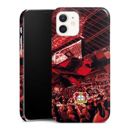 DeinDesign iPhone 12 Handy Premium Case Smartphone Handyh&uuml;lle Schutzh&uuml;lle gl&auml;nzend Merchandise Bayer 04 Leverkusen Official Licensed Product Premium Case