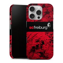 DeinDesign iPhone 16 Pro Handy Premium Case Smartphone Handyh&uuml;lle Schutzh&uuml;lle matt Official Licensed Product Sc Freiburg Logo Premium Case