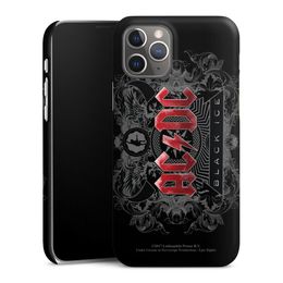 DeinDesign iPhone 12 Pro Handy Premium Case Smartphone Handyh&uuml;lle Schutzh&uuml;lle matt Merchandise Black Ice Acdc Premium Case