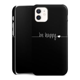 DeinDesign iPhone 12 mini Handy Premium Case Smartphone Handyh&uuml;lle Schutzh&uuml;lle gl&auml;nzend Happiness Statement Sayings Premium Case