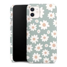 DeinDesign iPhone 12 mini Handy Premium Case Smartphone Handyh&uuml;lle Schutzh&uuml;lle matt Flowers Daisy Muster Premium Case