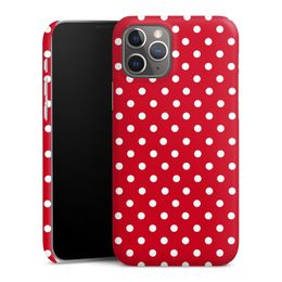 DeinDesign iPhone 12 Pro Handy Premium Case Smartphone Handyh&uuml;lle Schutzh&uuml;lle matt Retro Polka Dots Points Premium Case