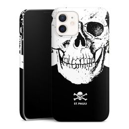 DeinDesign iPhone 12 Handy Premium Case Smartphone Handyh&uuml;lle Schutzh&uuml;lle matt Totenkopf Fc St. Pauli Official Licensed Product Premium Case