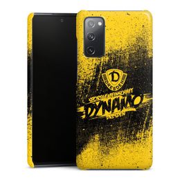 DeinDesign Galaxy S20 FE Handy Premium Case Smartphone Handyh&uuml;lle Schutzh&uuml;lle gl&auml;nzend Official Licensed Product Sg Dynamo Dresden Logo Premium Case