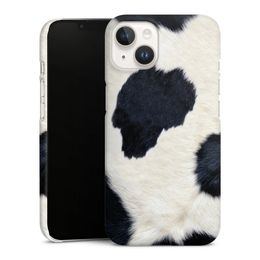 DeinDesign iPhone 14 Handy Premium Case Smartphone Handyh&uuml;lle Schutzh&uuml;lle matt Animal Look Animal Print Cow Skin Premium Case