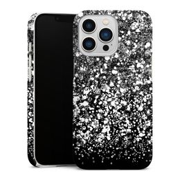 DeinDesign iPhone 13 Pro Handy Premium Case Smartphone Handyh&uuml;lle Schutzh&uuml;lle matt Muster Snowflake Glitzer Premium Case