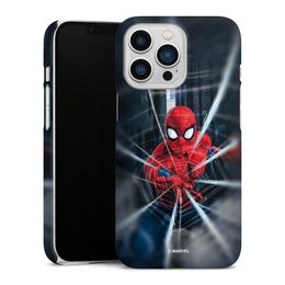 DeinDesign iPhone 13 Pro Handy Premium Case Smartphone Handyh&uuml;lle Schutzh&uuml;lle matt Kinofilm Marvel Spiderman Premium Case