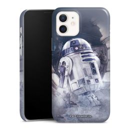 DeinDesign iPhone 12 Handy Premium Case Smartphone Handyh&uuml;lle Schutzh&uuml;lle gl&auml;nzend Robot Merchandise Star Wars Premium Case
