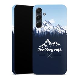DeinDesign Galaxy A55 5G Handy Premium Case Smartphone Handyh&uuml;lle Schutzh&uuml;lle matt Wanderlust Sky Mountain Premium Case