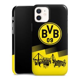 DeinDesign iPhone 12 Handy Premium Case Smartphone Handyh&uuml;lle Schutzh&uuml;lle gl&auml;nzend Borussia Dortmund Stadium Bvb Premium Case