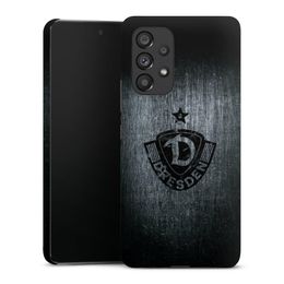 DeinDesign Galaxy A53 5G Handy Premium Case Smartphone Handyh&uuml;lle Schutzh&uuml;lle gl&auml;nzend Sg Dynamo Dresden Official Licensed Product Vintage Premium Case