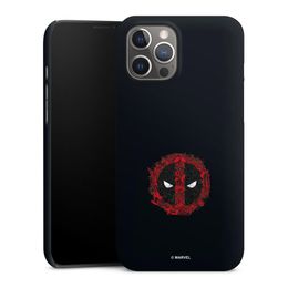 DeinDesign iPhone 12 Pro Max Handy Premium Case Smartphone Handyh&uuml;lle Schutzh&uuml;lle matt Logo Marvel Deadpool Premium Case