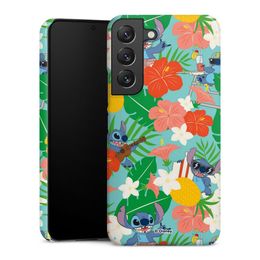 DeinDesign Galaxy S22 Handy Premium Case Smartphone Handyh&uuml;lle Schutzh&uuml;lle gl&auml;nzend Lilo & Stitch Movie Disney Premium Case