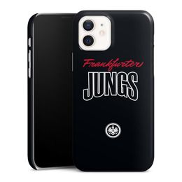 DeinDesign iPhone 12 Handy Premium Case Smartphone Handyh&uuml;lle Schutzh&uuml;lle gl&auml;nzend Eintracht Frankfurt Sge Official Licensed Product Premium Case
