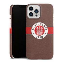 DeinDesign iPhone 13 Pro Max Handy Premium Case Smartphone Handyh&uuml;lle Schutzh&uuml;lle matt Fc St. Pauli Logo Official Licensed Product Premium Case