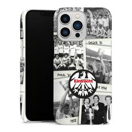 DeinDesign iPhone 13 Pro Handy Premium Case Smartphone Handyh&uuml;lle Schutzh&uuml;lle gl&auml;nzend Retro Official Licensed Product Eintracht Frankfurt Premium Case
