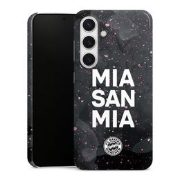 DeinDesign Galaxy S24 Handy Premium Case Smartphone Handyh&uuml;lle Schutzh&uuml;lle gl&auml;nzend Mia San Mia Girl Style Fc Bayern M&uuml;nchen Premium Case