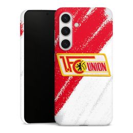 DeinDesign Galaxy S24 Handy Premium Case Smartphone Handyh&uuml;lle Schutzh&uuml;lle matt 1. Fc Union Berlin Logo Official Licensed Product Premium Case