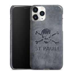 DeinDesign iPhone 11 Pro Handy Premium Case Smartphone Handyh&uuml;lle Schutzh&uuml;lle gl&auml;nzend Concrete Logo Fc St. Pauli Premium Case