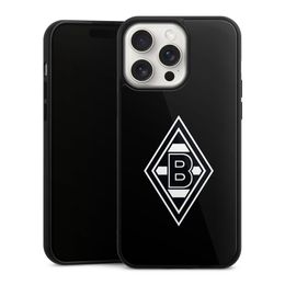DeinDesign iPhone 15 Pro Max Handy Gallery Case Handyh&uuml;lle 9H Geh&auml;rtetes Glas R&uuml;ckseite H&uuml;lle Borussia M&ouml;nchengladbach Gladbach Coat Of Arms Gallery Case